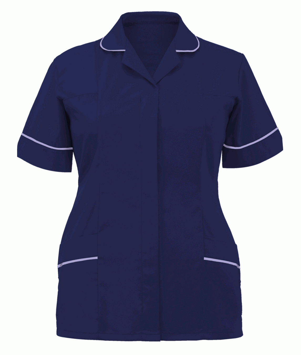Orbit International Classic Tunic: Ladies - Navy / Lilac – GS Workwear