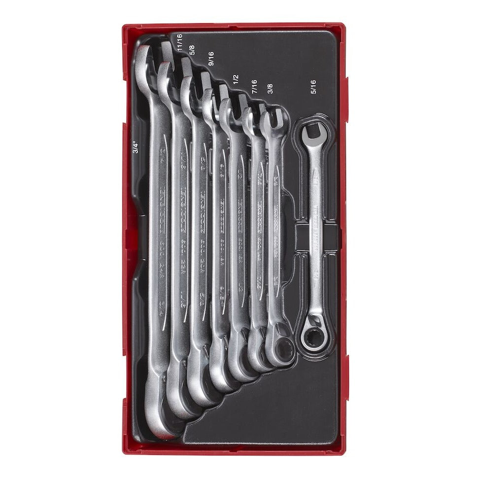 Teng Tools Ratcheting Combination Spanner Set R AF TT1 8 Pieces – GS ...
